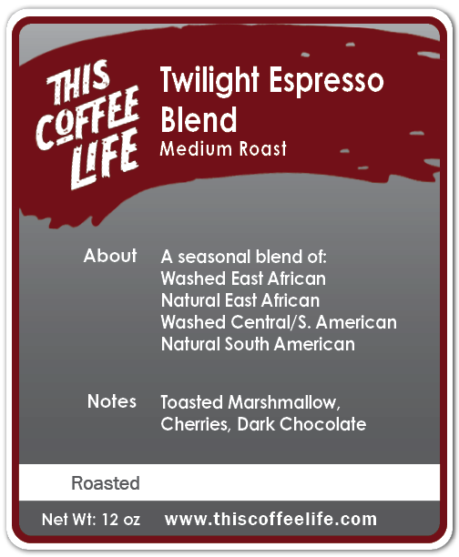 Twilight Espresso or Drip Blend – ThisCoffeeLife